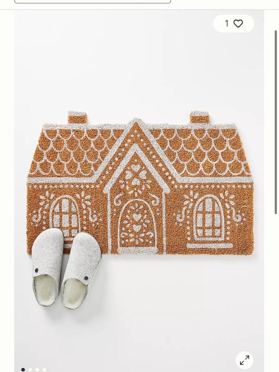 how to create an Anthropologie inspired gingerbread house doormat - Re ...