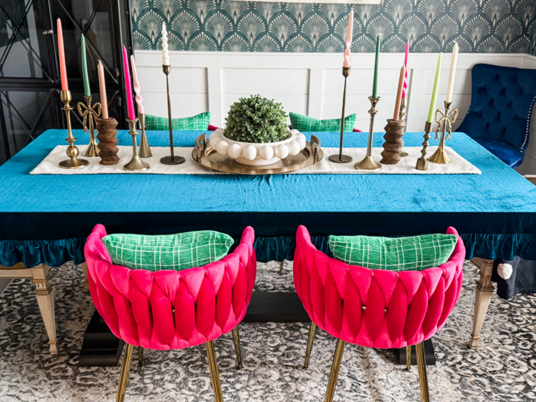 how to elevate your decor with a velvet tablecloth - Re-Fabbed