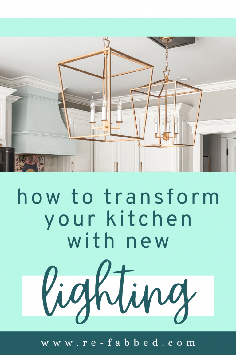 how to transform your kitchen with new lighting - Re-Fabbed