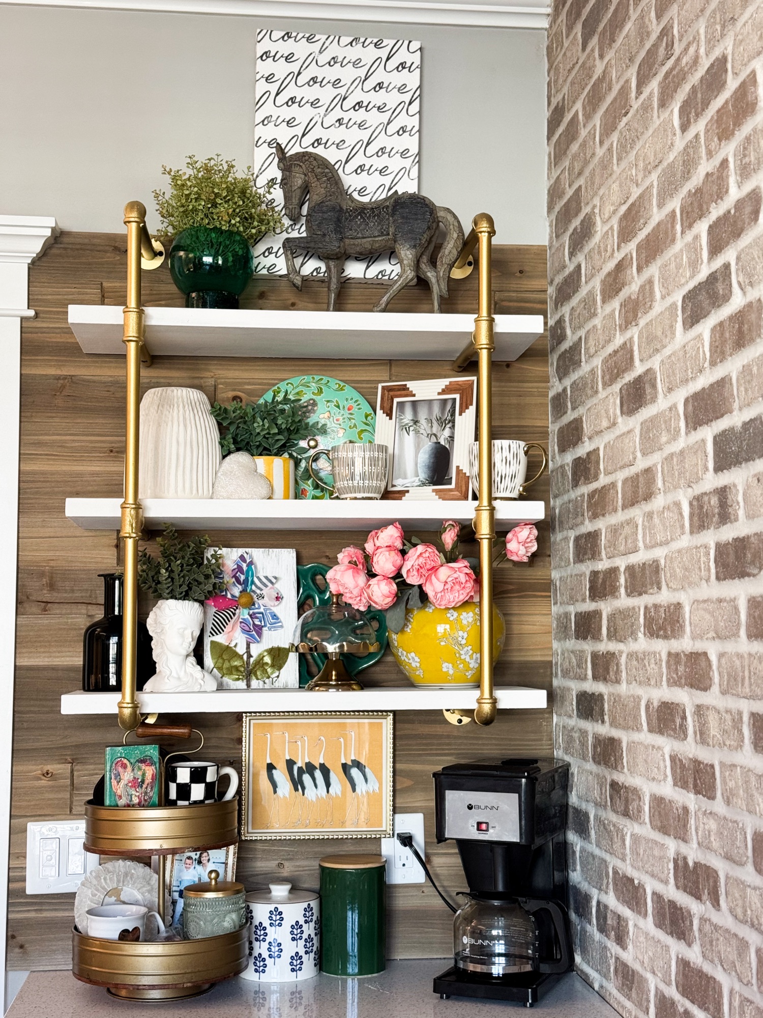How to decorate a coffee bar to span the seasons - Re-Fabbed